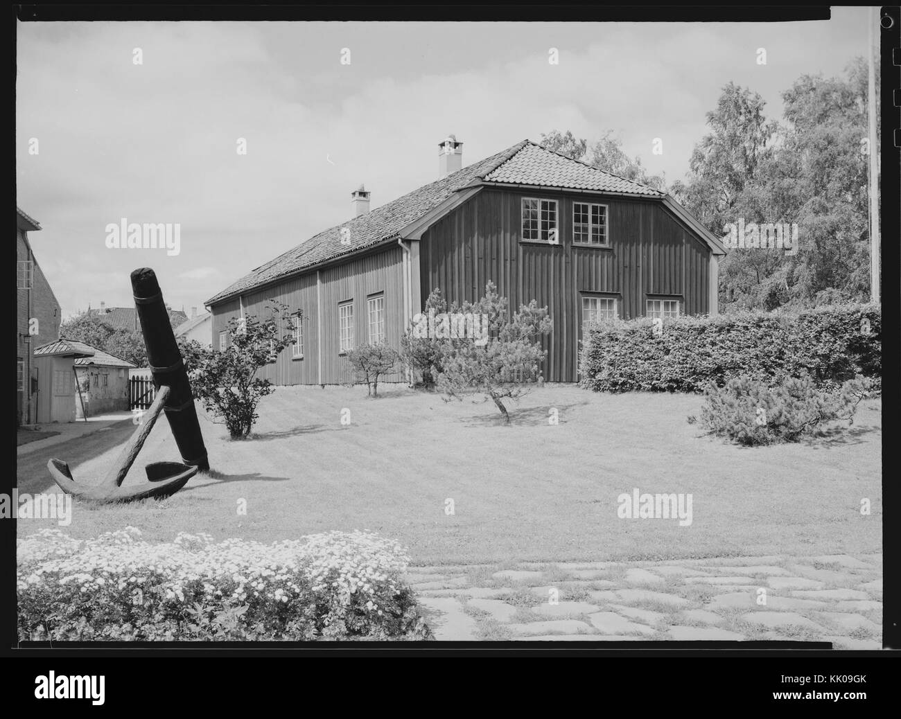 This photograph depicts a scene from Sarpsborg, a city in Norway ...