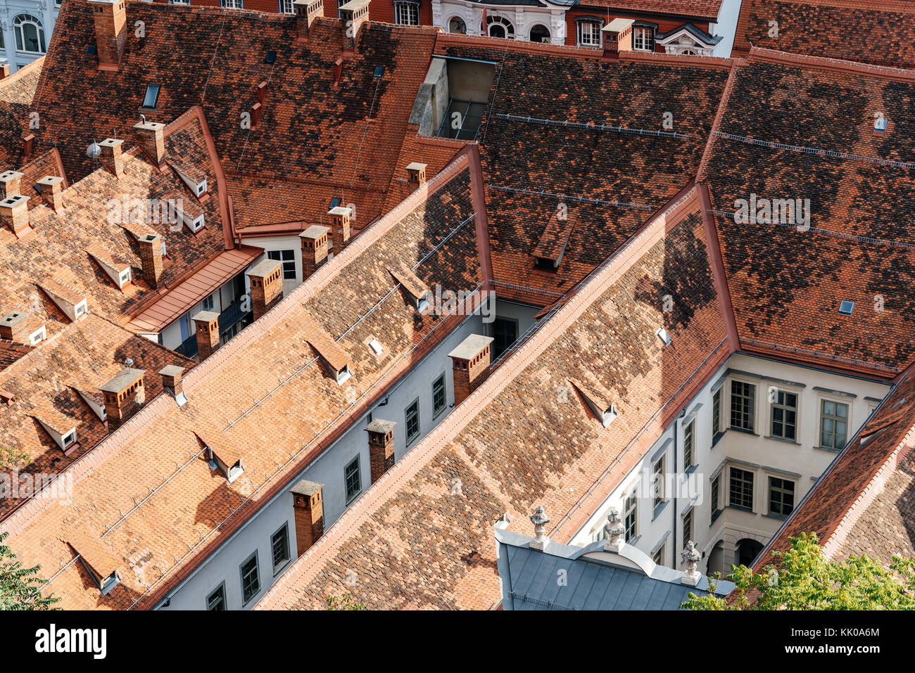Cityscape of Graz from Schlossberg Stock Photo - Alamy