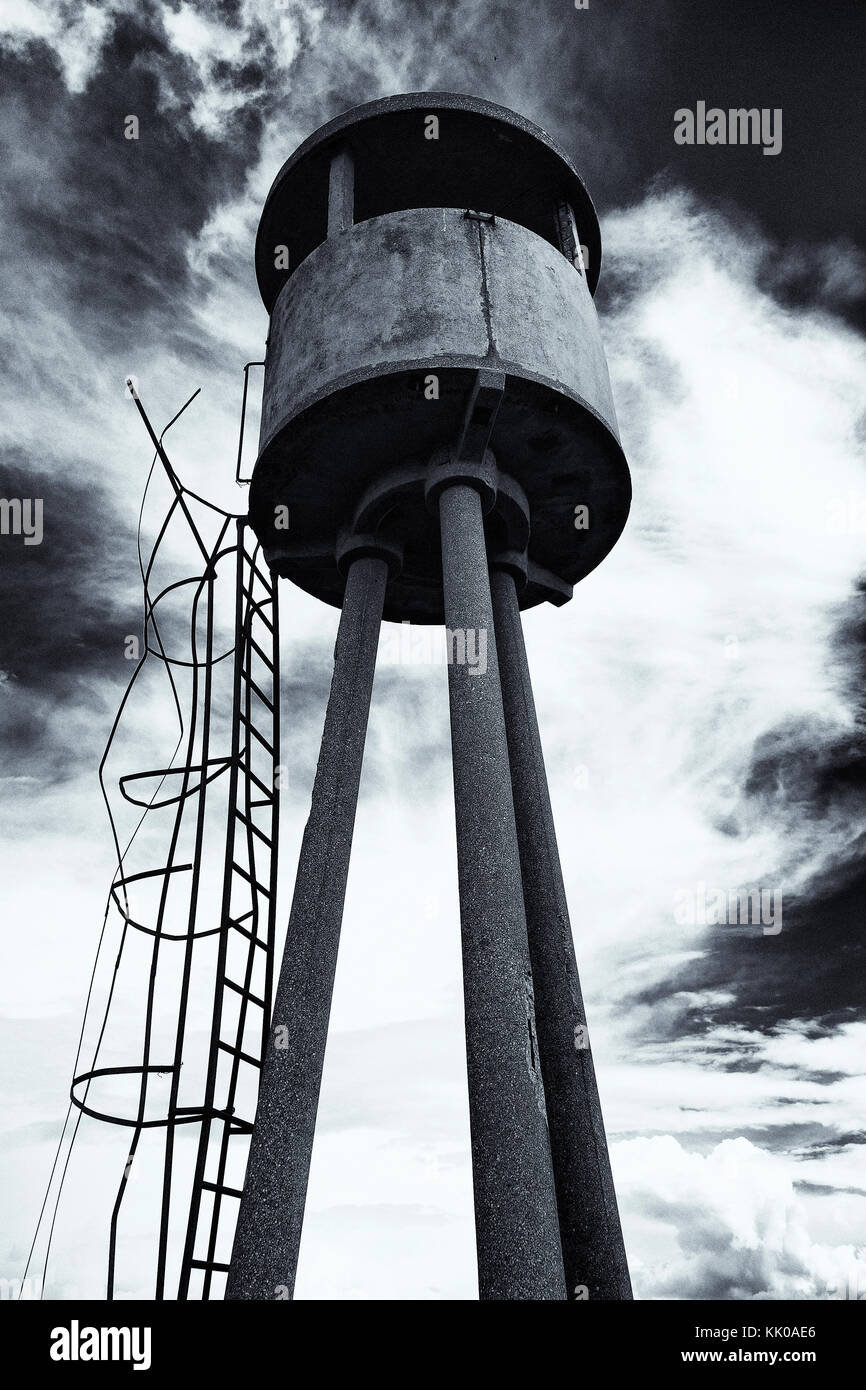 Abandoned sentry box - cold war Stock Photo - Alamy