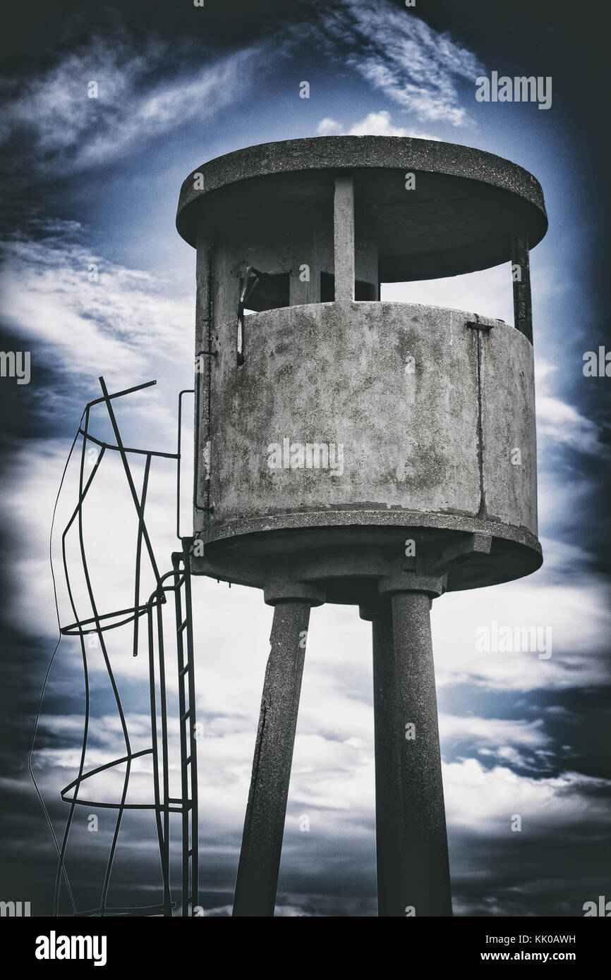 Abandoned sentry box - cold war Stock Photo - Alamy