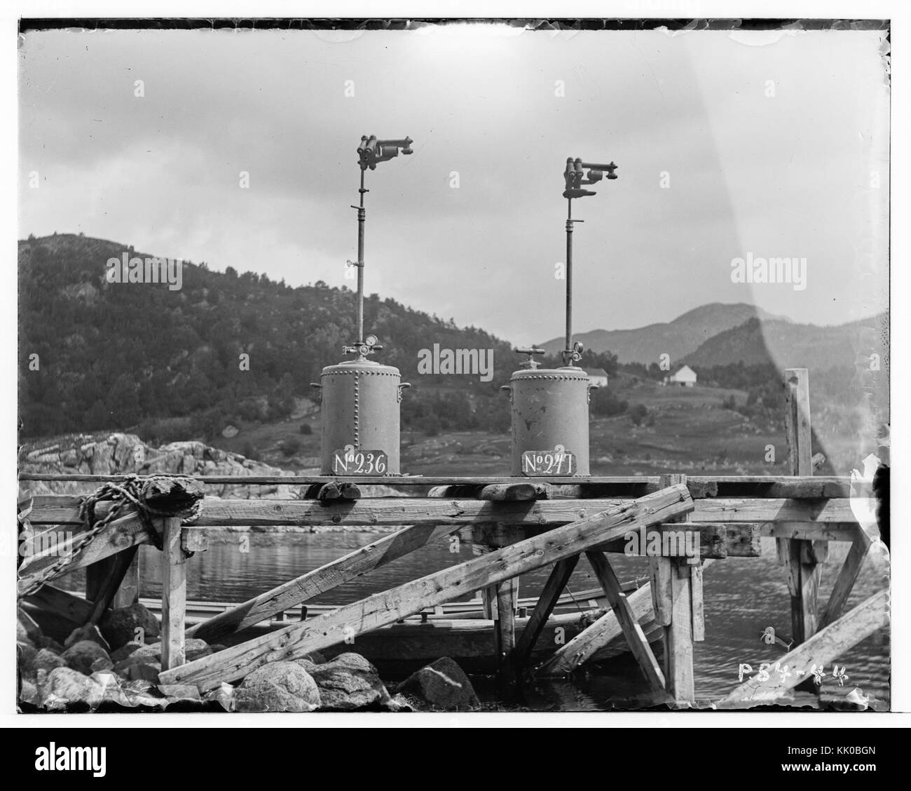 Coastal signal stations Black and White Stock Photos & Images - Alamy