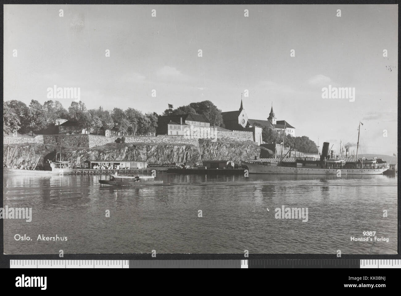 A digital photograph capturing the Akershus Fortress in Oslo, Norway ...
