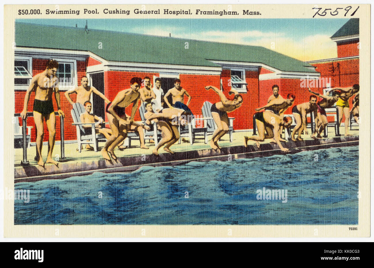 $50,000, swimming pool, Cushing General Hospital, Framingham, Mass ...