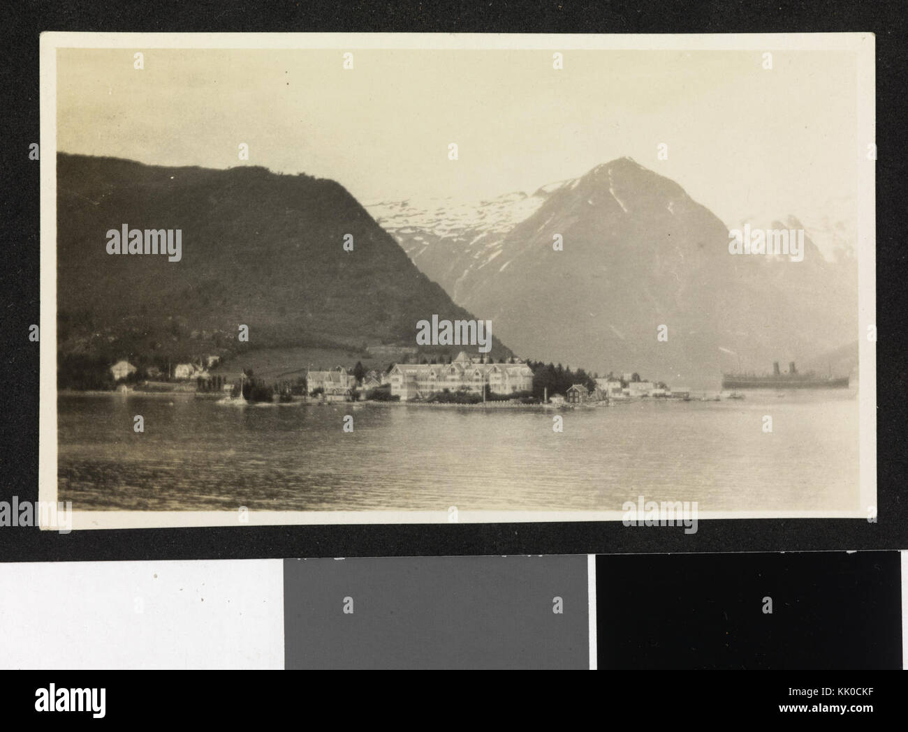 This image, taken in 2015, shows the scenic view of Balholm, a village ...