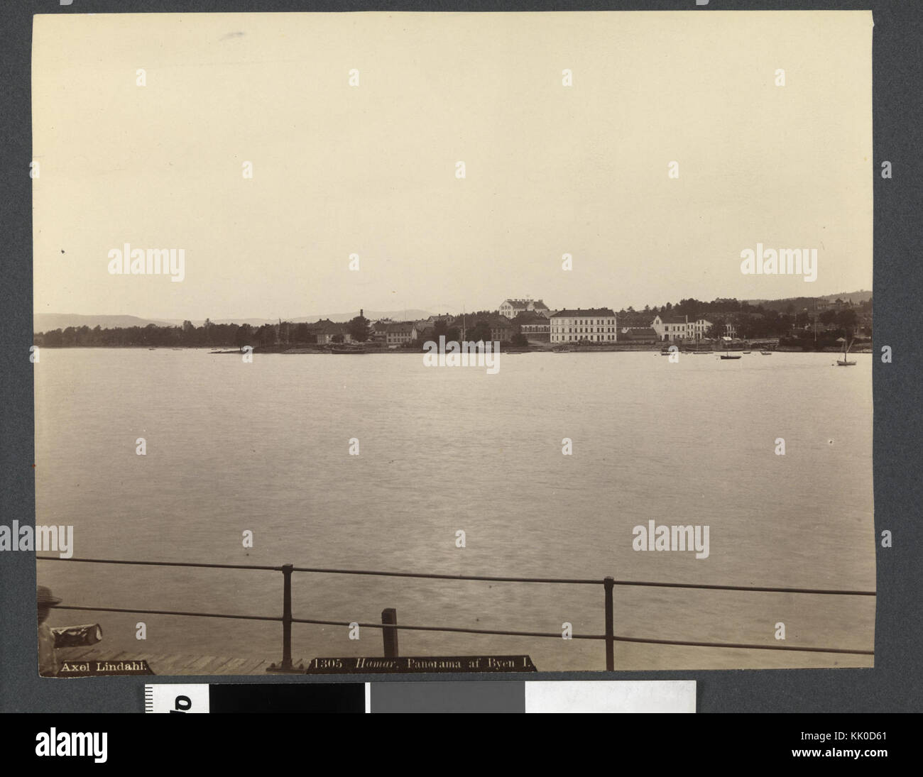 Panoramic photograph of Hamar, Norway, offering a wide view of the city ...