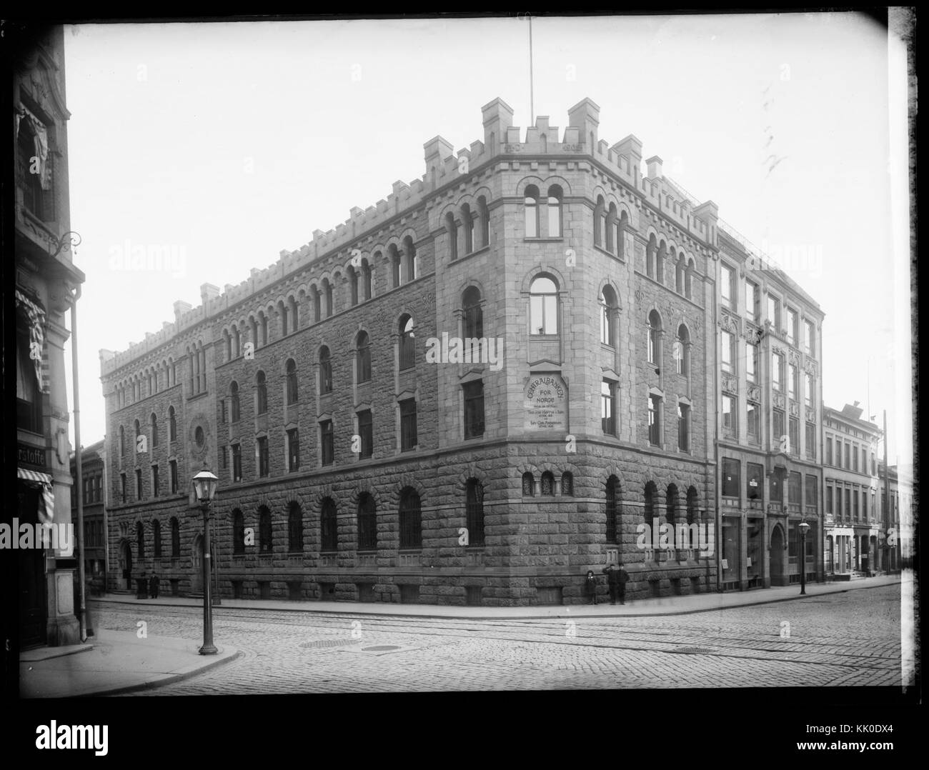 This image captures a historical photograph related to the Central Bank ...