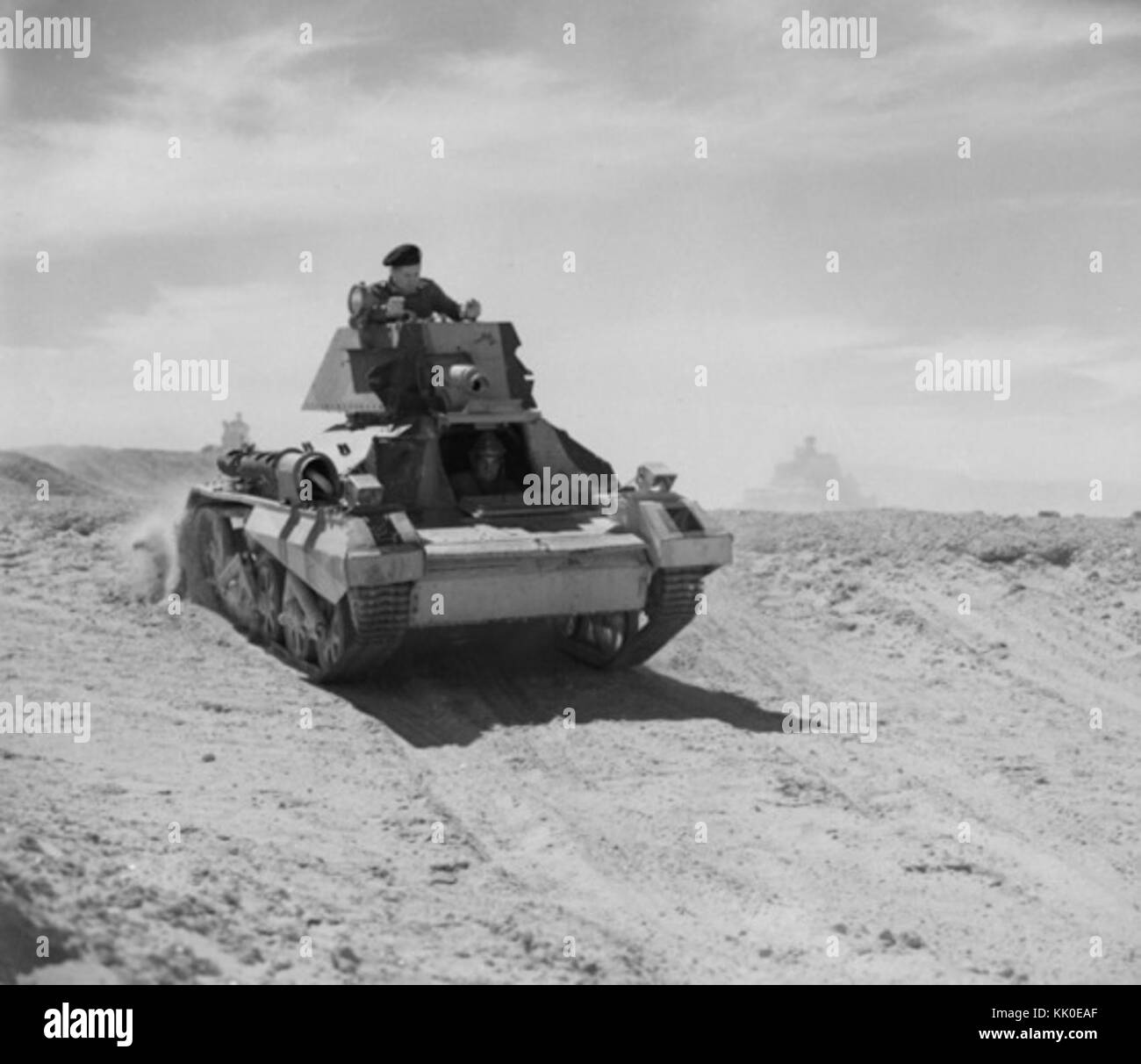 New Zealand Divisional Cavalry Mk II Light tank training Stock Photo ...