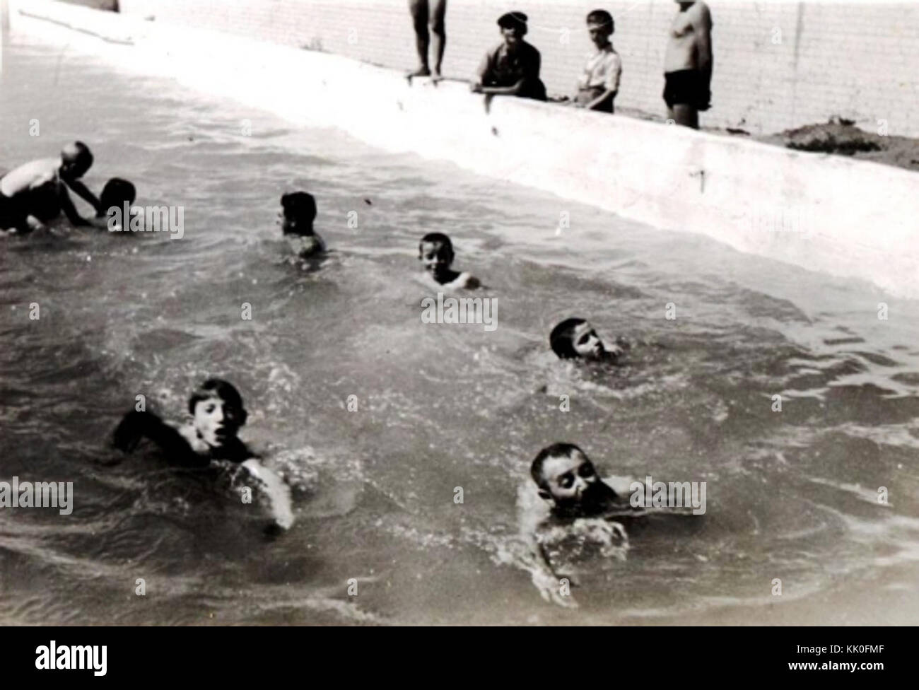 Ponevezh Yeshiva pool. Bnei Brak. 1945 Stock Photo - Alamy