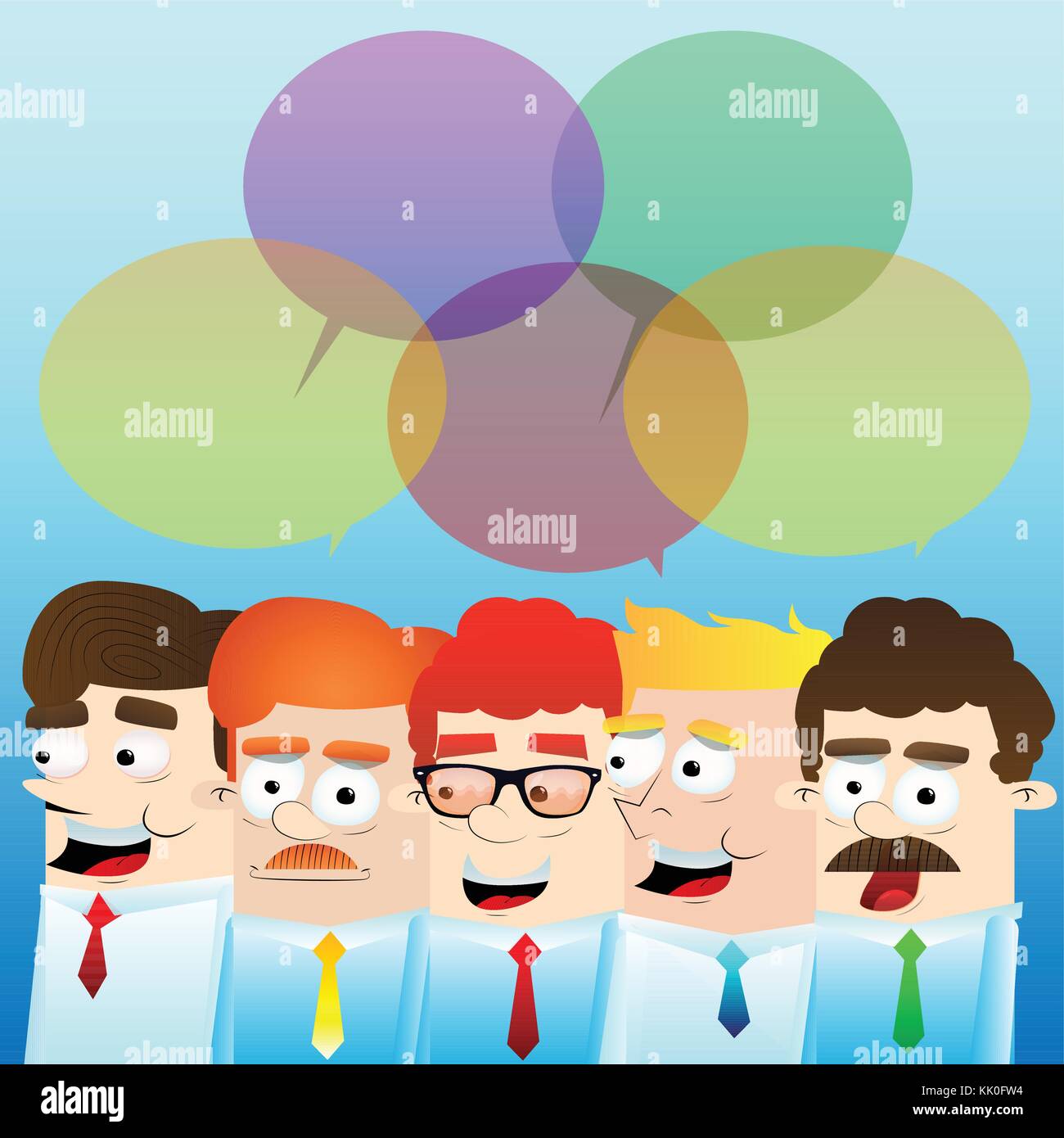 Team Brainstorming Cartoon High Resolution Stock Photography and Images ...