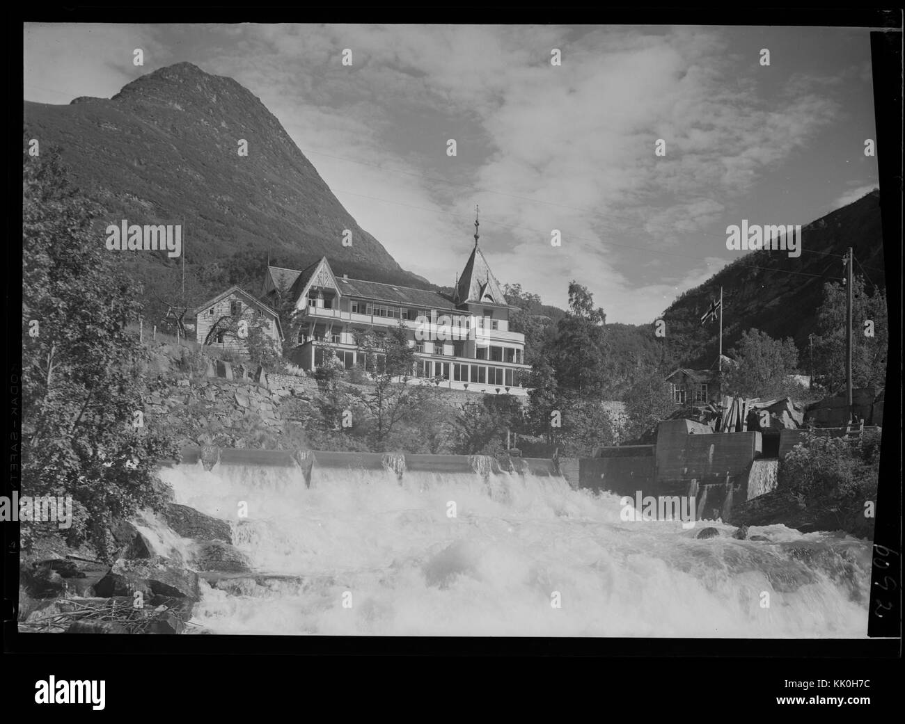This image showcases the Hotell Union in Geiranger, Norway, taken in ...