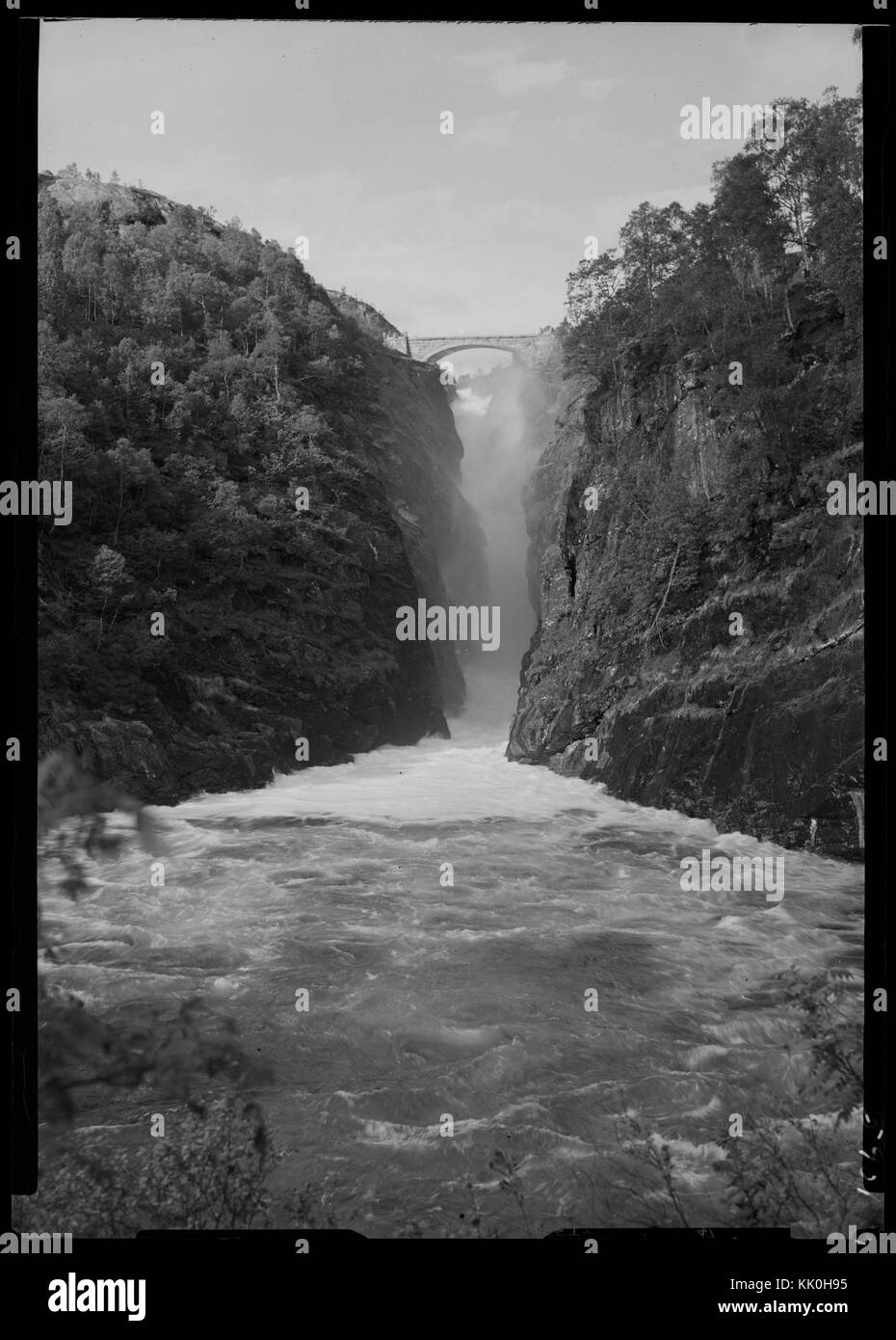 Dorgefoss in Sirdal, Norway, is a picturesque waterfall featured in ...
