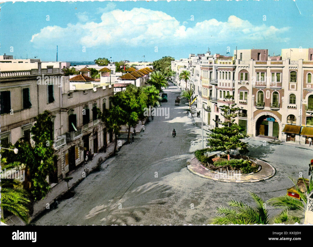 A historical image of the Piazza del Shagara in Bengasi, taken in 1964 ...