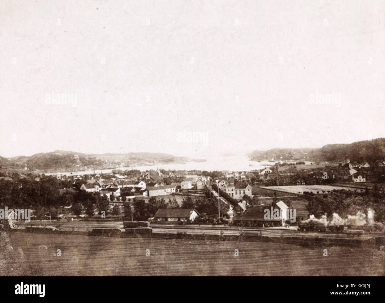 Sandefjord stasjon Backlin Stock Photo - Alamy