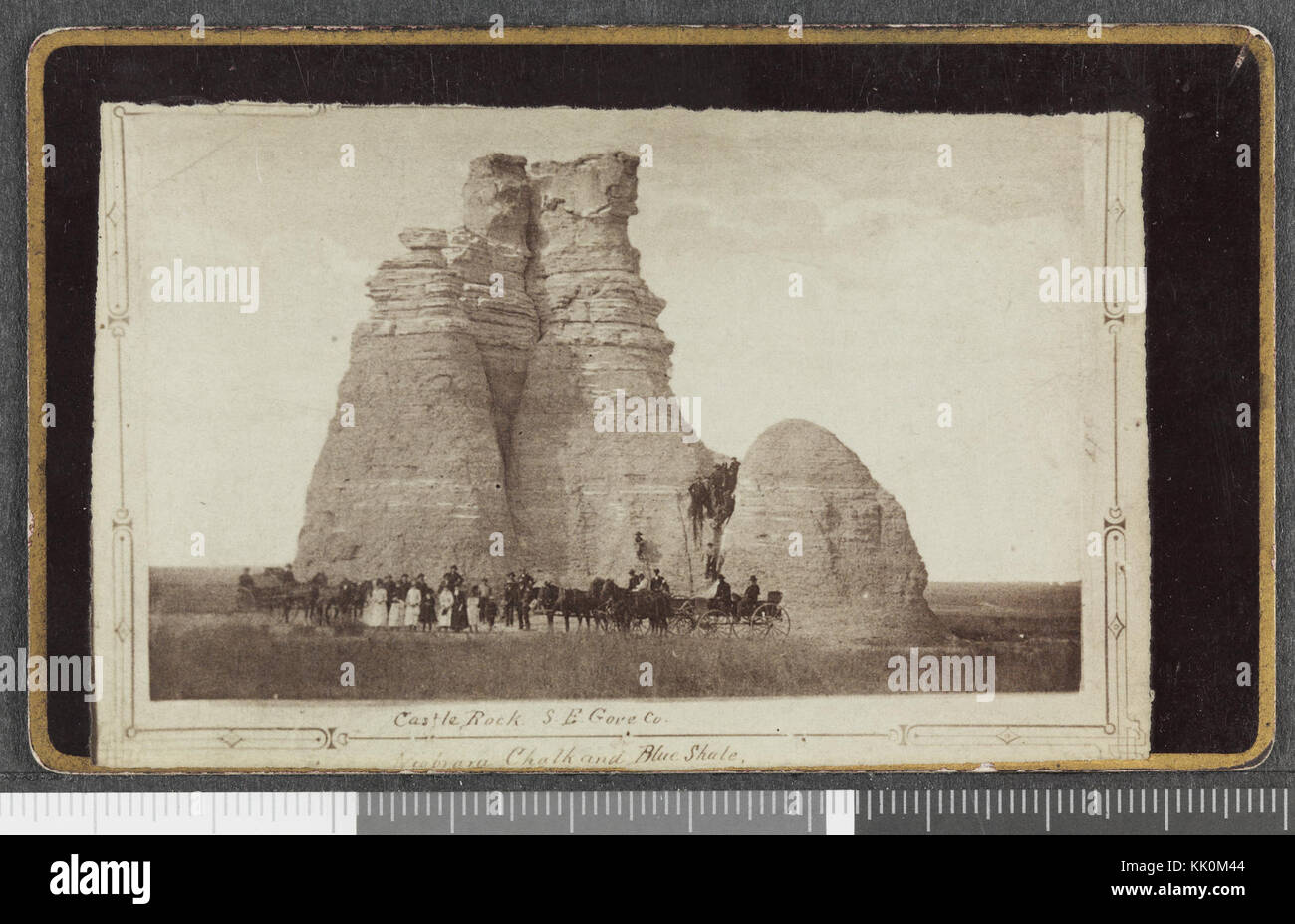 Castle Rock S.E. Gove Co Niobrara Chalk and Blue Shale repro no nb ...