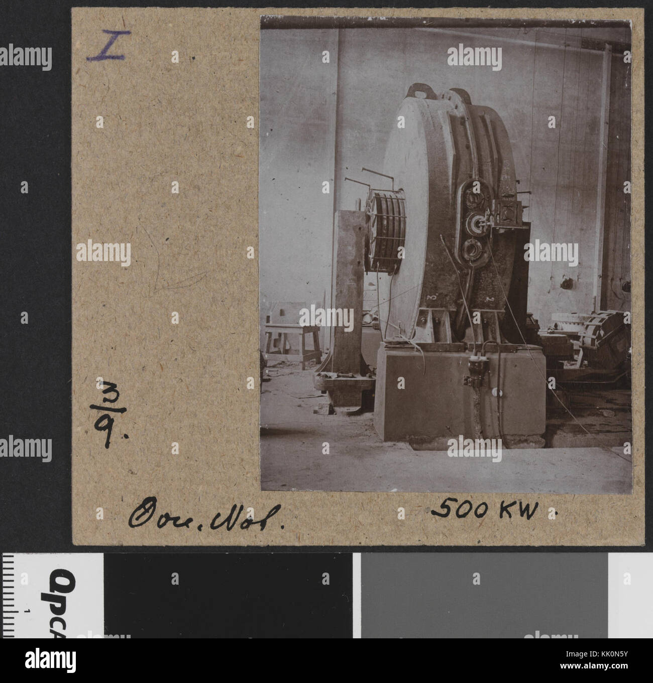 A photograph from the Sam Eyde archive, showing an industrial scene ...