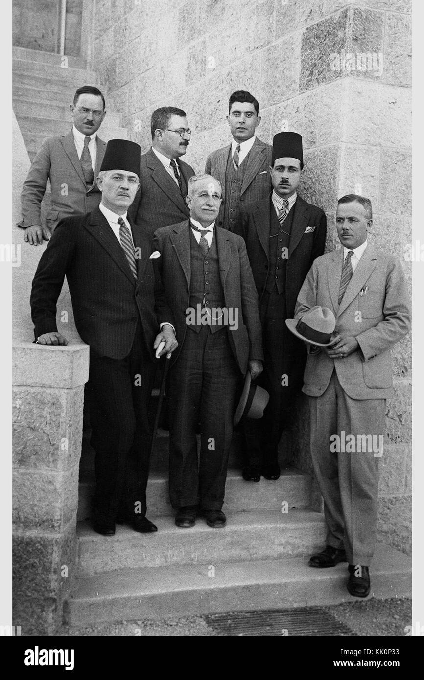 VISIT OF JERUSALEM'S MAYOR RAGEB NASHASHIBI AT THEY.M.C.A.'S ...