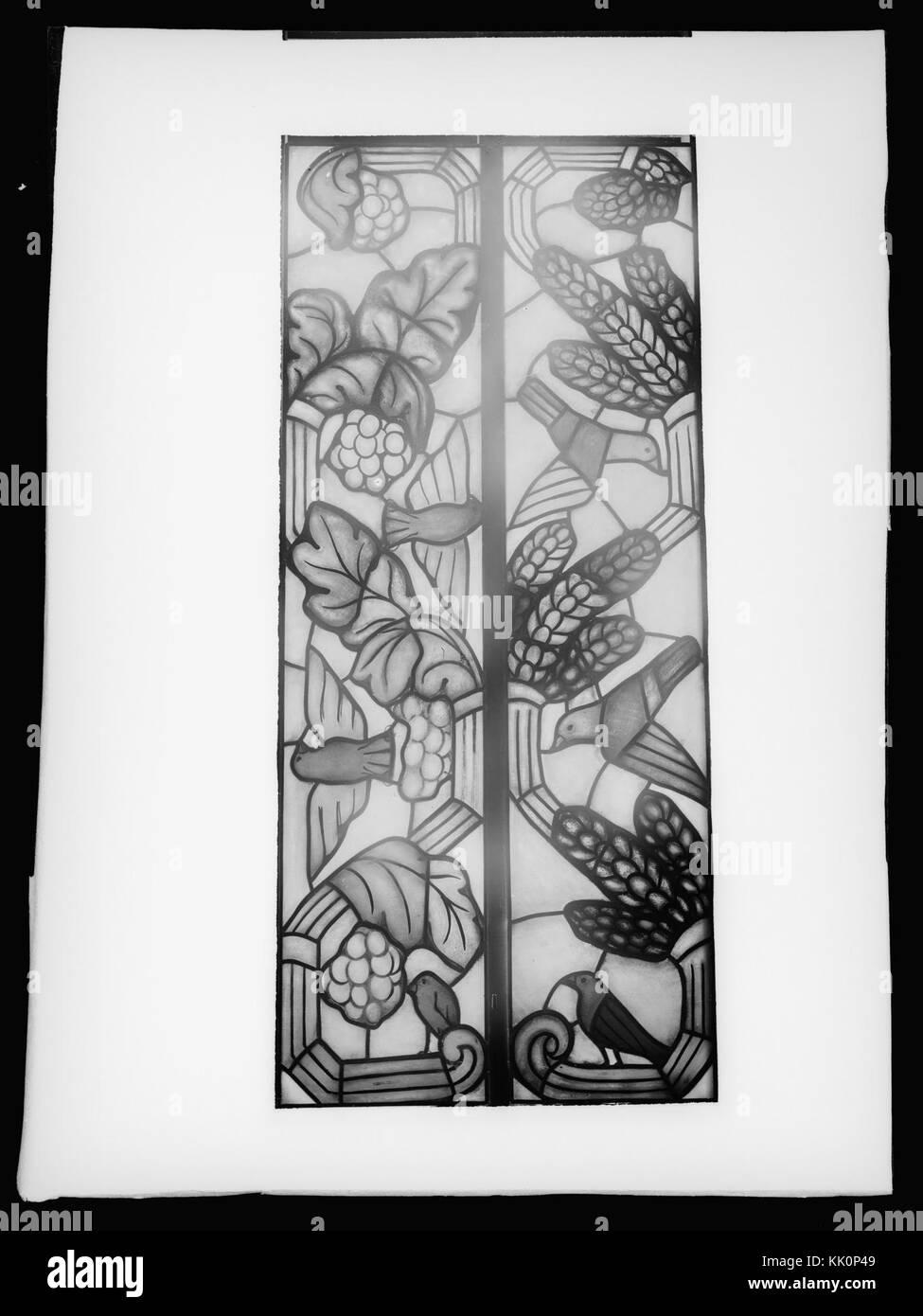 Artwork in glass display Black and White Stock Photos & Images - Alamy