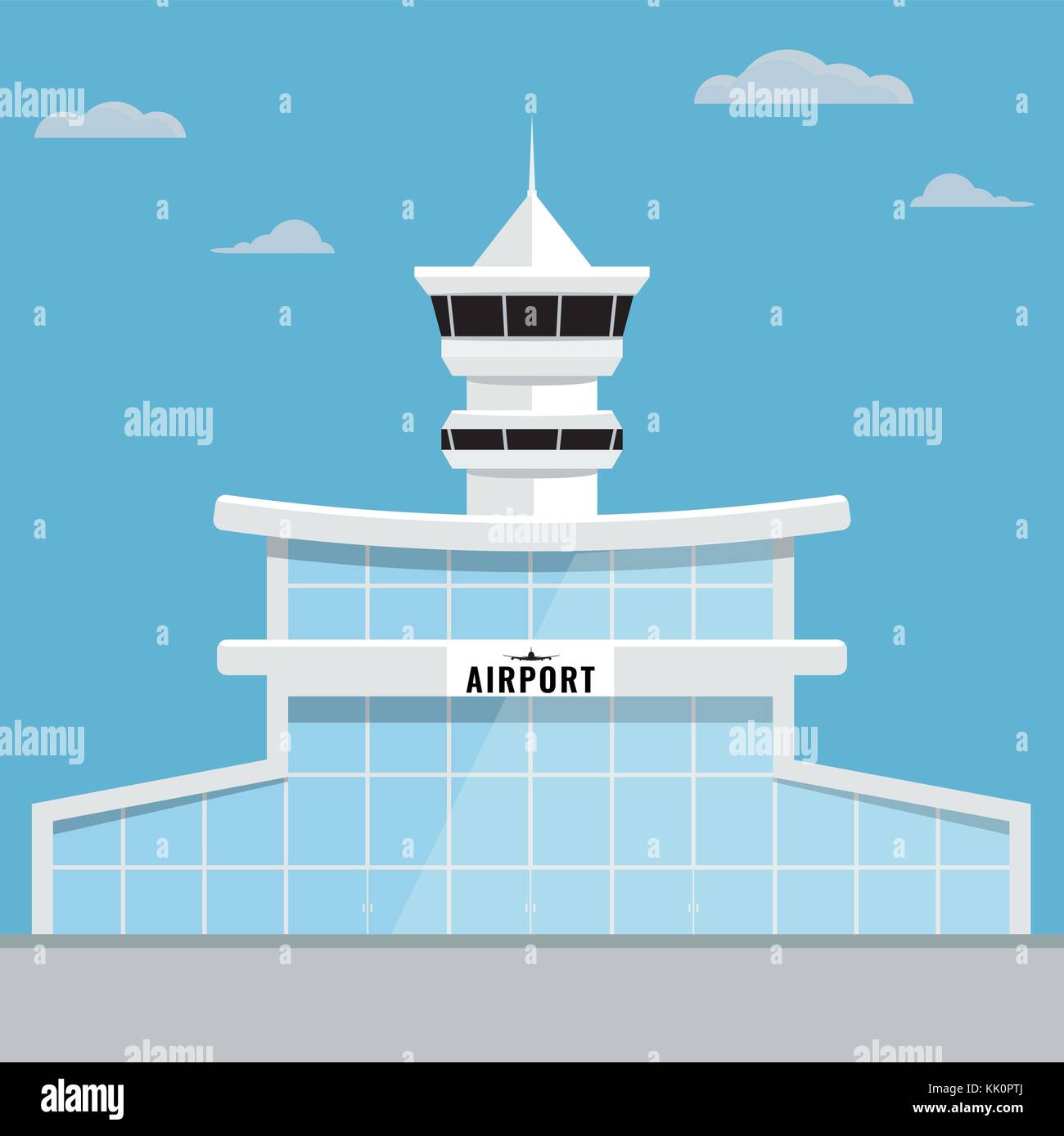 Airport architecture color Stock Vector Images - Alamy