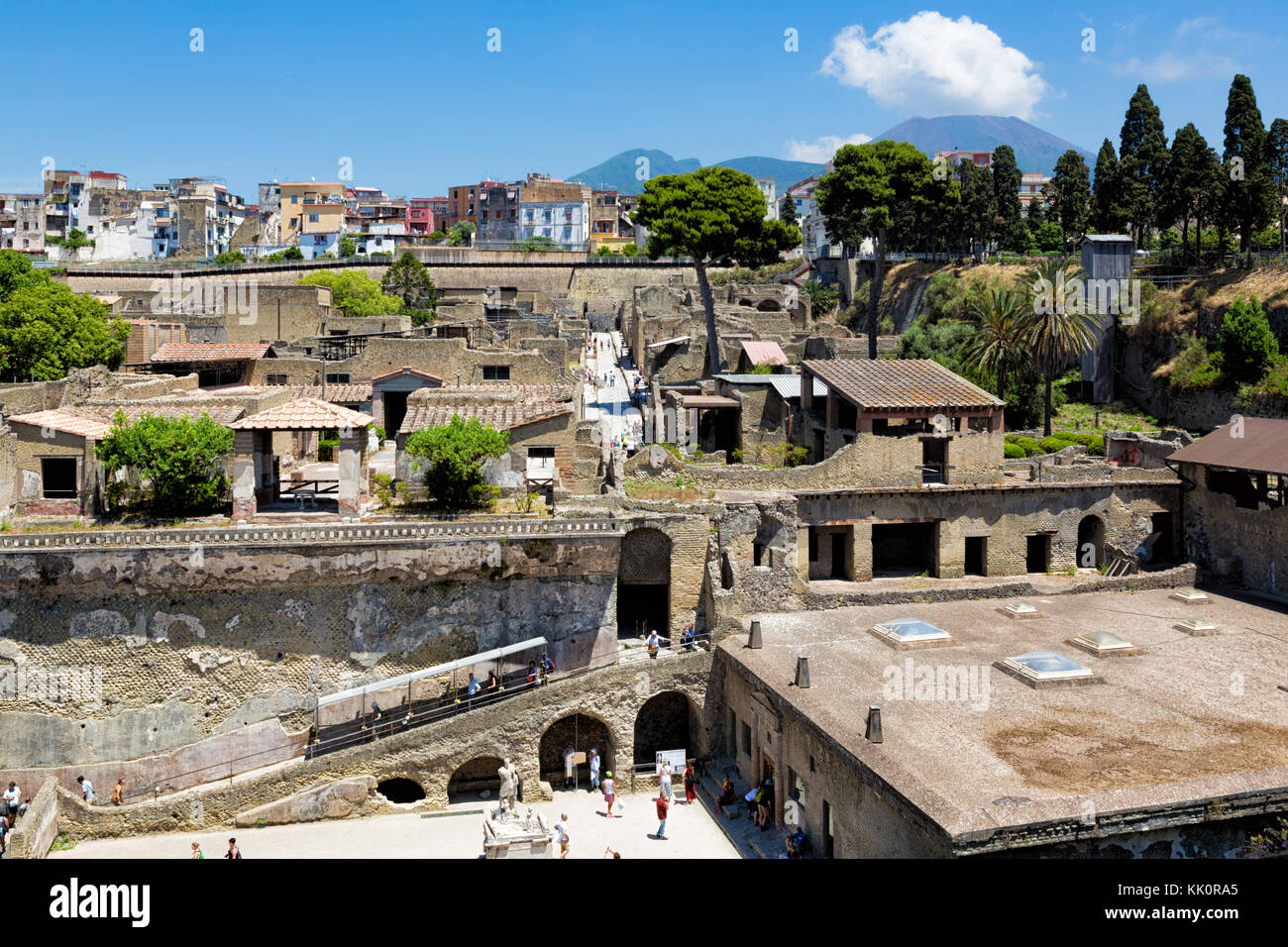 Ercolano (Italy) - Situated on a volcanic plateau overhanging the sea ...