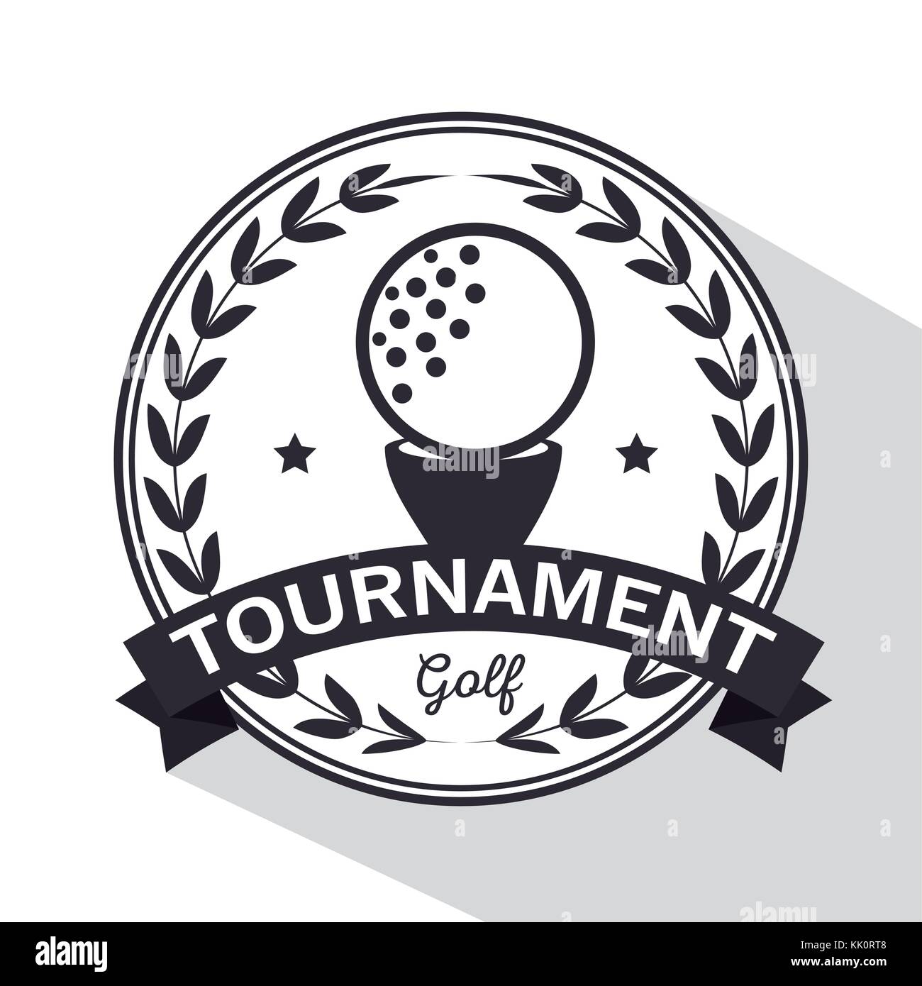 golf tournament and club logo label vector illustration graphic design ...