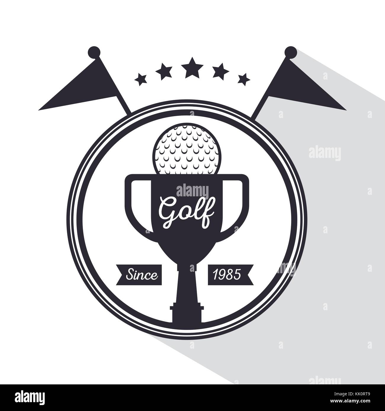 golf tournament and club logo label vector illustration graphic design ...