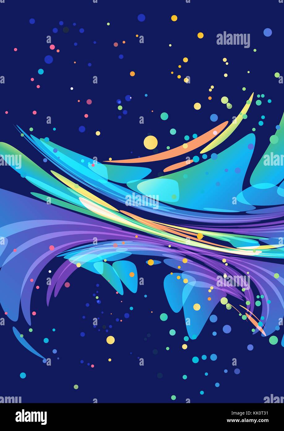 Abstract colorful element on blue background Stock Vector Image & Art ...