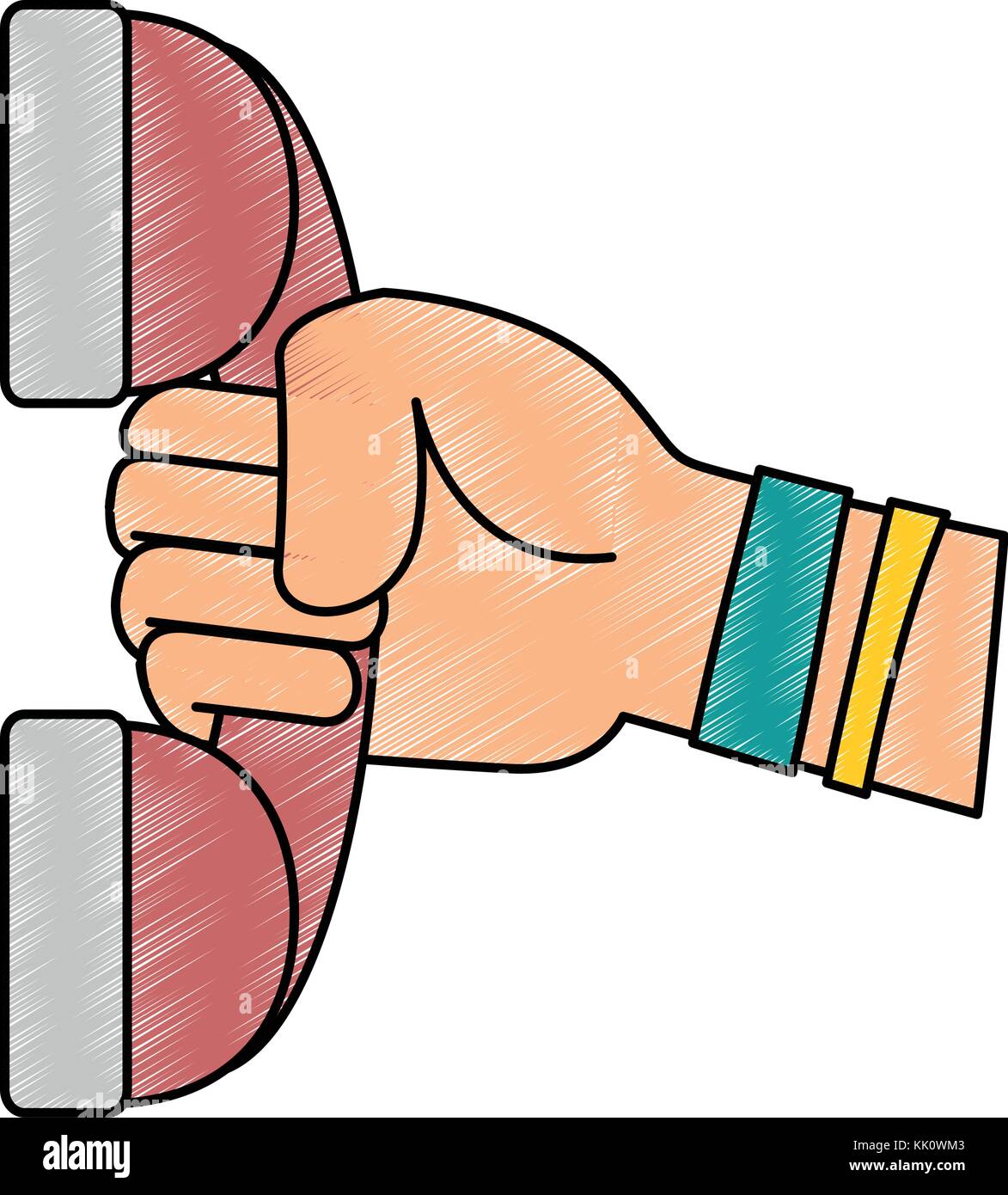 hand with telephone icon Stock Vector Image & Art - Alamy