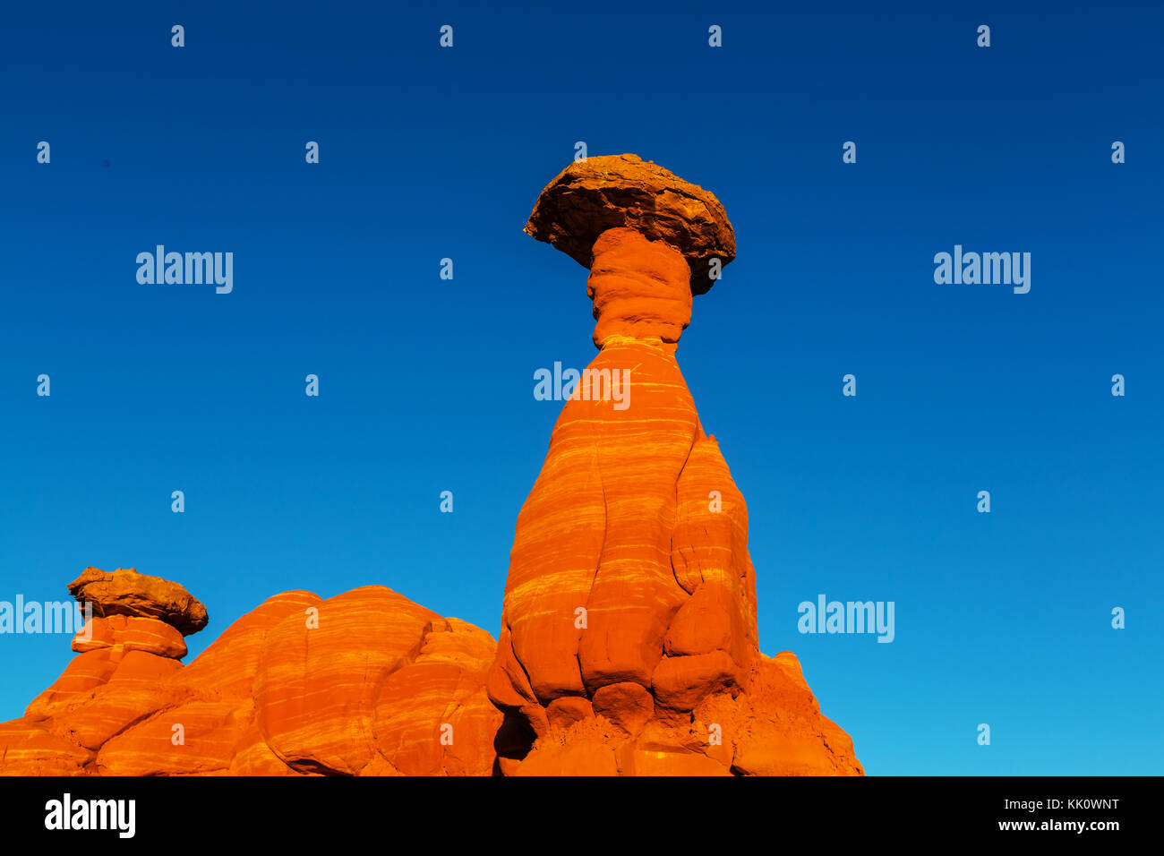 Toadstool hoodoos in the Utah desert, USA Stock Photo - Alamy