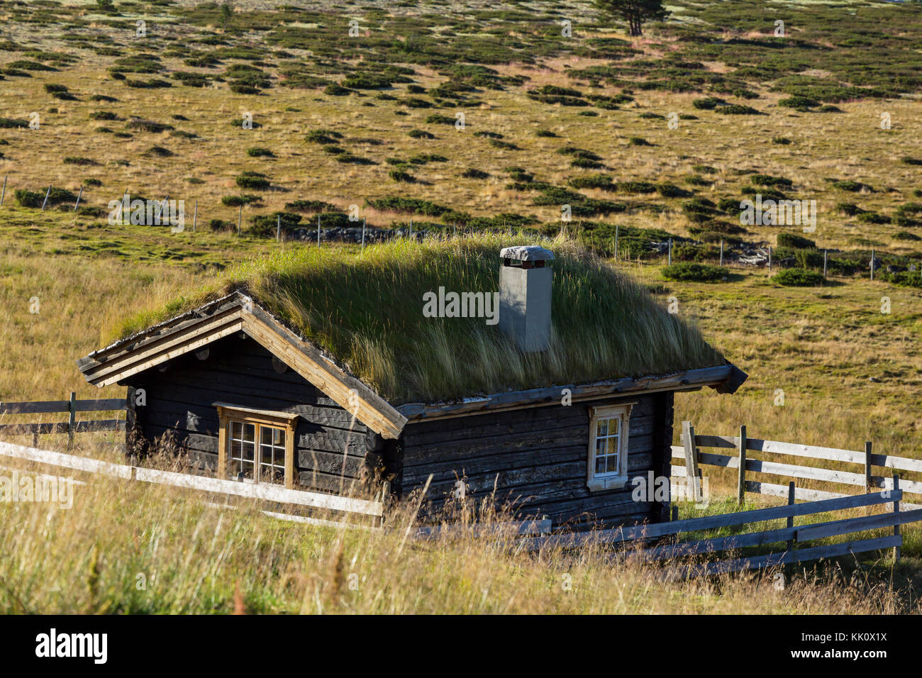 Hut in Norway mountains Stock Photo - Alamy