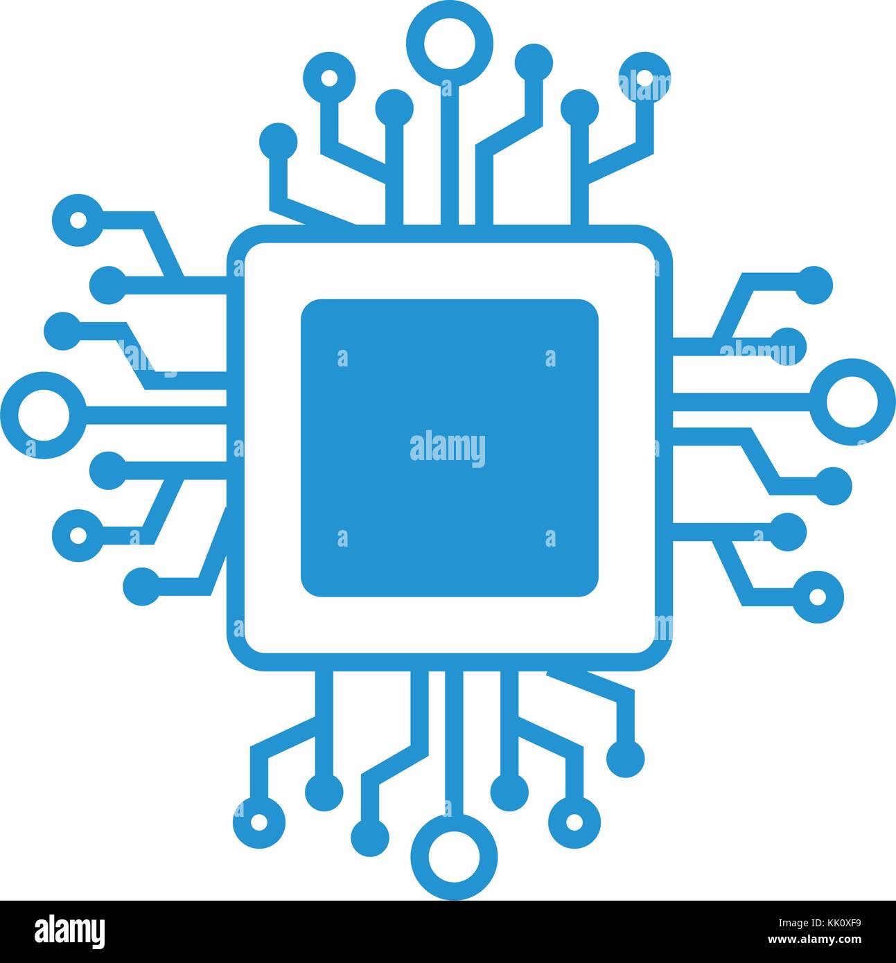 processor circuit isolated icon Stock Vector Image & Art - Alamy