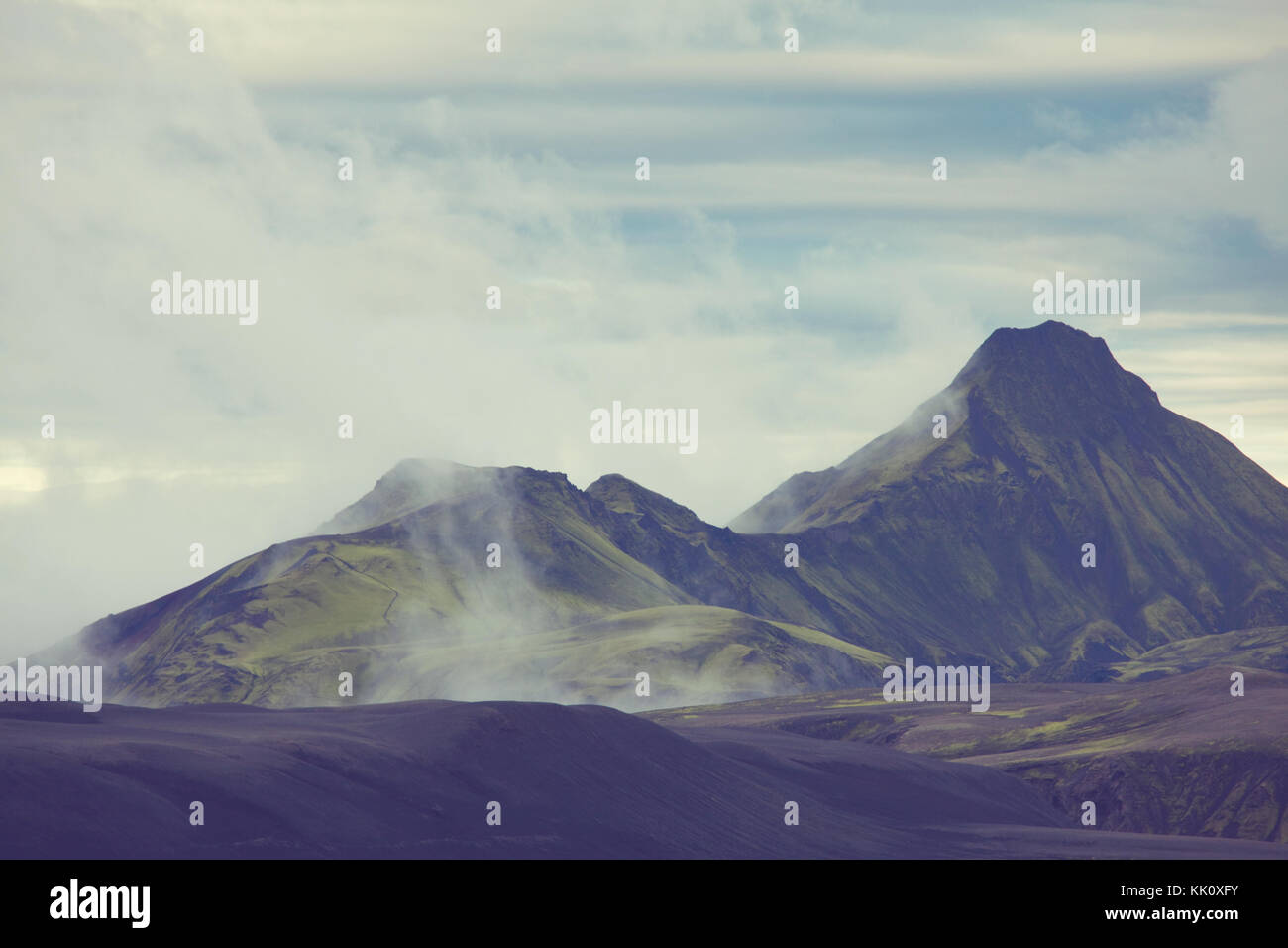 Rough Arctic terrain of Iceland Stock Photo - Alamy