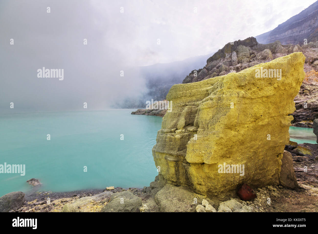 Lake in a crater Volcano Ijen, Java,Indonesia Stock Photo - Alamy