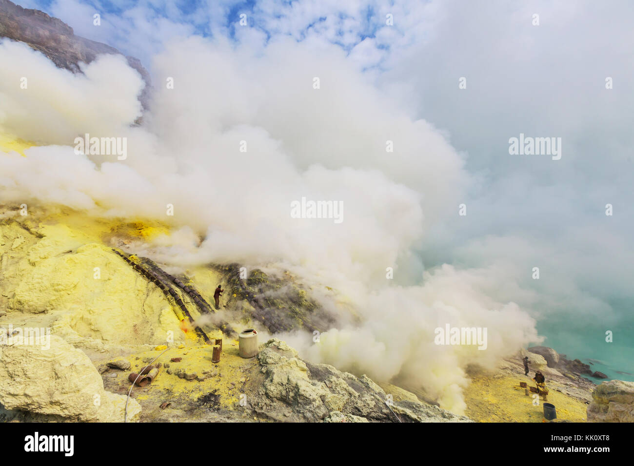 Lake in a crater Volcano Ijen, Java,Indonesia Stock Photo - Alamy
