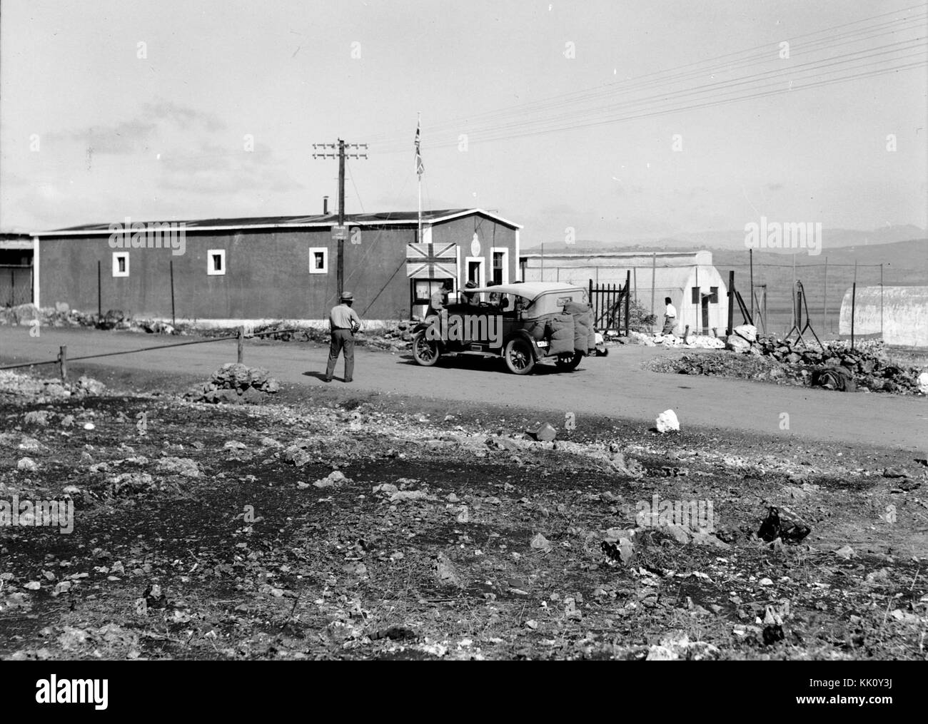 The Jordan Valley north of Lake Galilee. Metulla. British frontier post ...