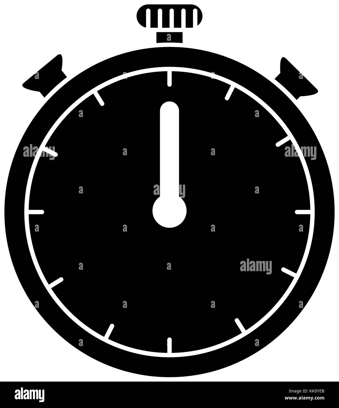 chronometer clock isolated icon Stock Vector Image & Art - Alamy