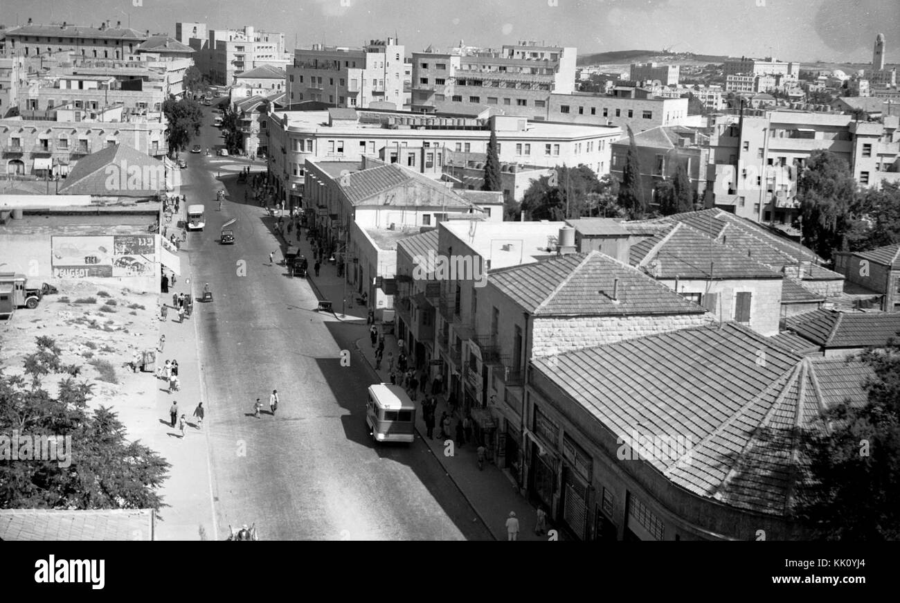 Jaffa road from Near King George Crossing. 1940 1946. matpc.21554 Stock ...