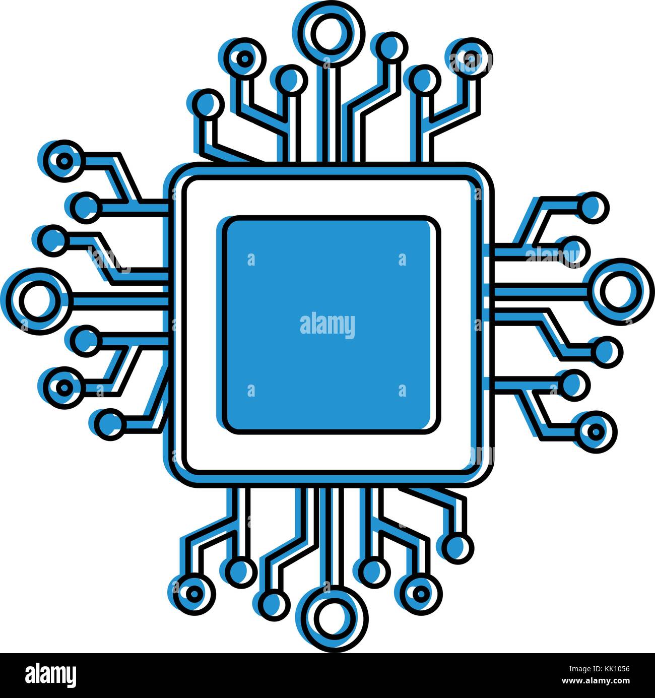 processor circuit isolated icon Stock Vector Image & Art - Alamy