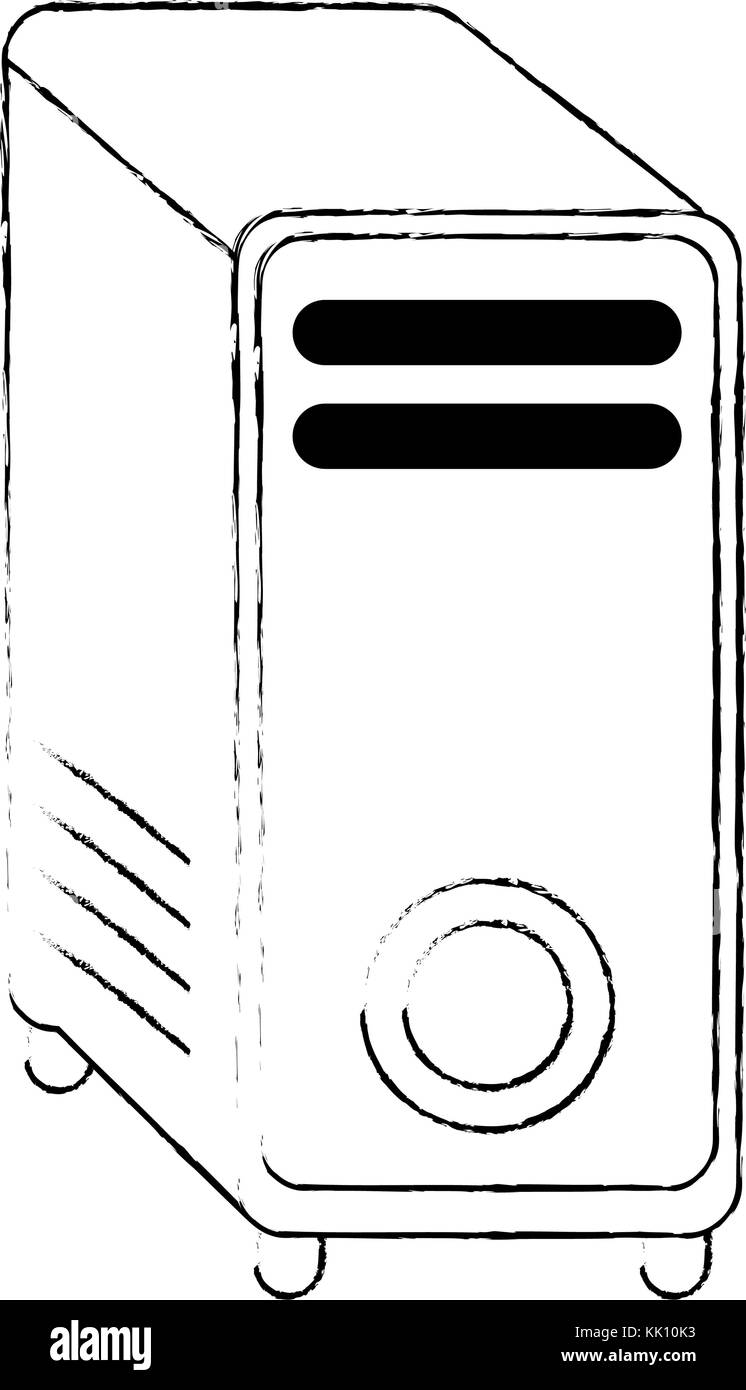 computer tower isolated icon Stock Vector Image & Art - Alamy