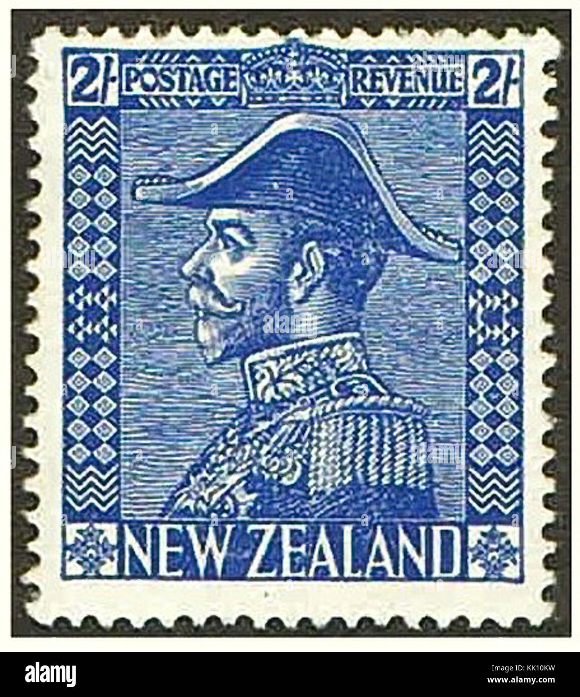 New Zealand KGV 2 Stock Photo - Alamy