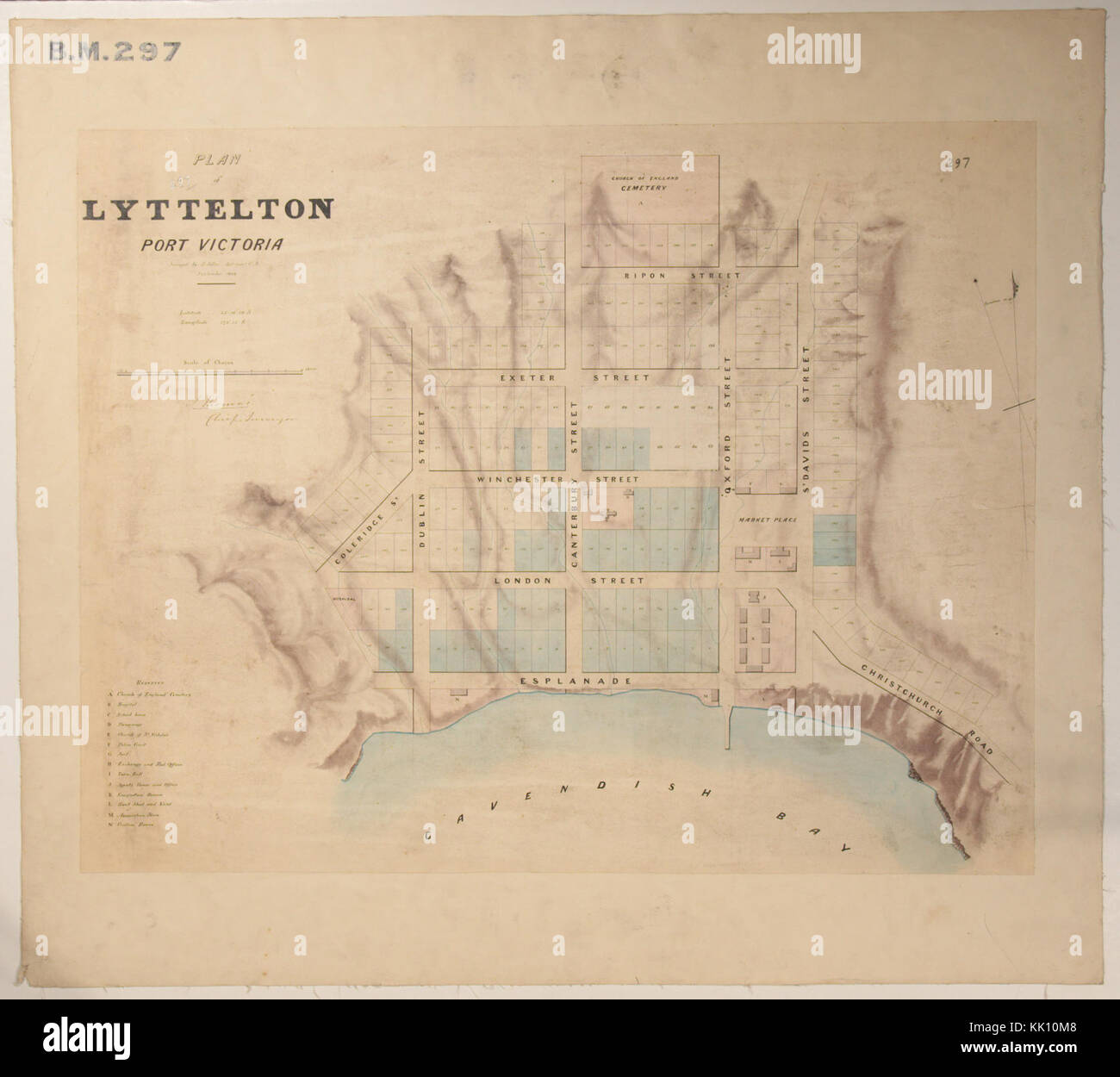 Lyttelton map hi-res stock photography and images - Alamy