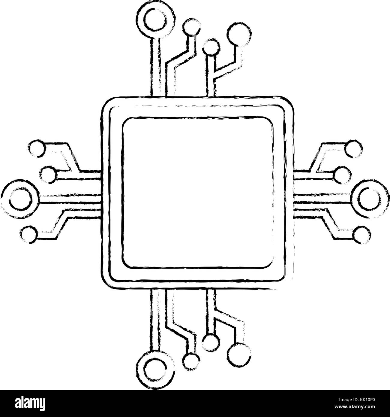 processor circuit isolated icon Stock Vector Image & Art - Alamy