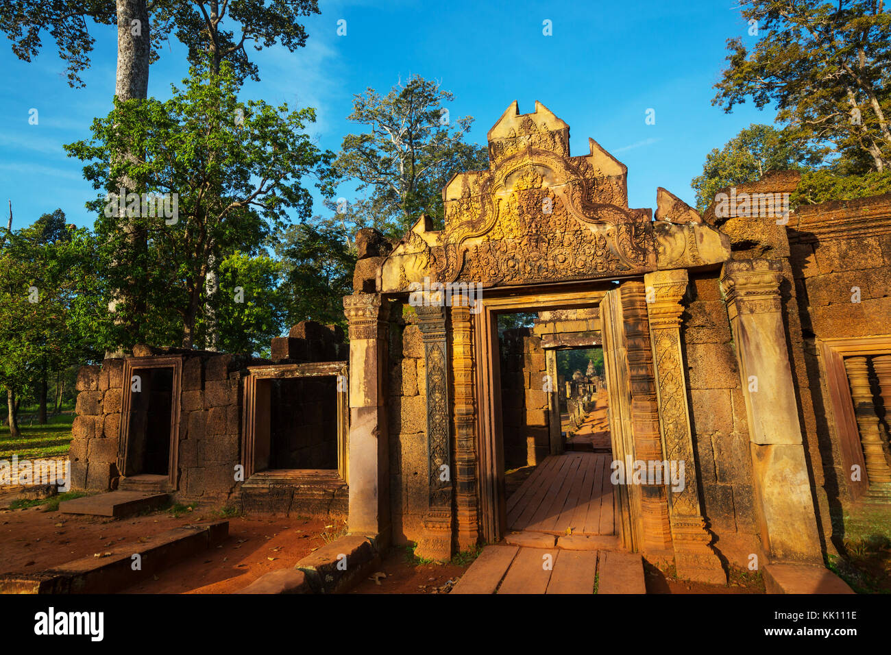 Ancient Khmer temple Koh Ker in Angkor region near Siem Reap, Cambodia ...