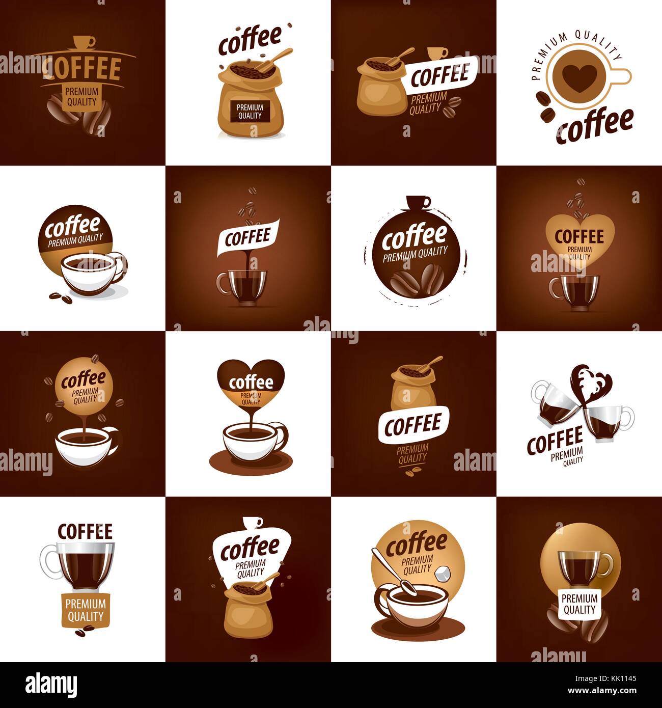 vector logo for coffee Stock Vector Image & Art - Alamy
