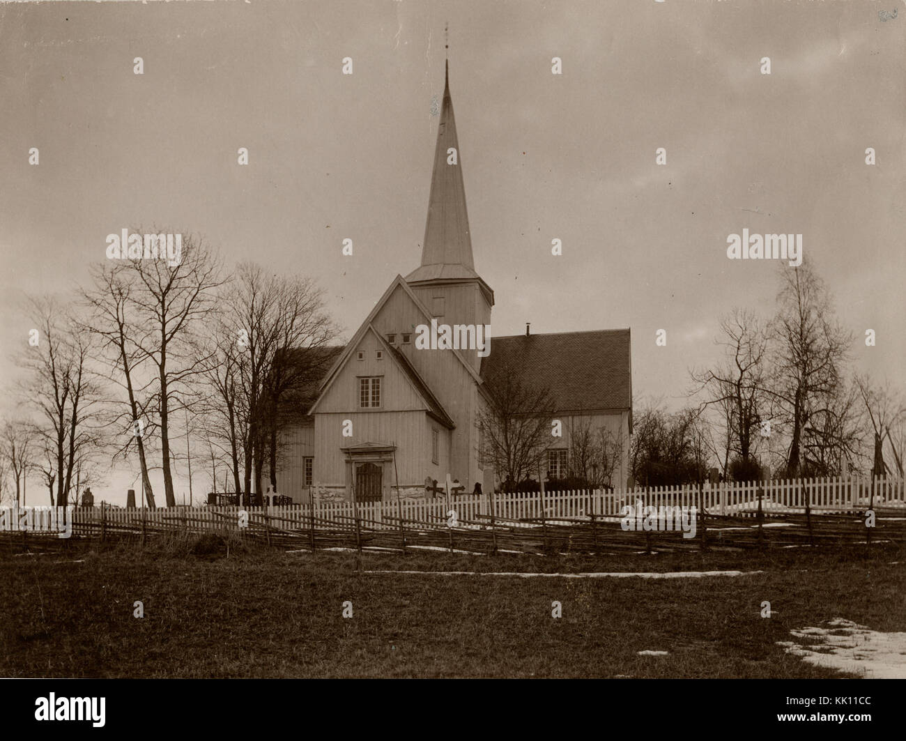 Ullensaker kirke, Akershus Riksantikvaren T040 01 0064 Stock Photo - Alamy