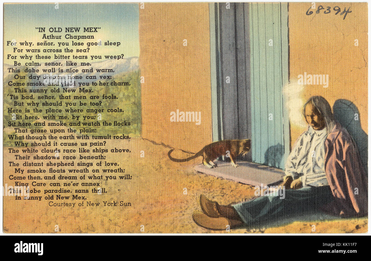 'In Old New Mex', Arthur Chapman Stock Photo - Alamy