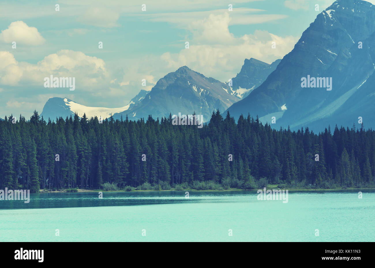 Serene scene by the lake in Canada Stock Photo - Alamy