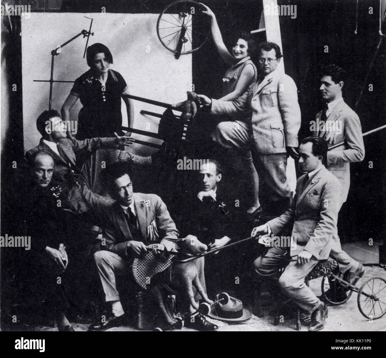 Migdal David's artists c. 1925 Stock Photo - Alamy