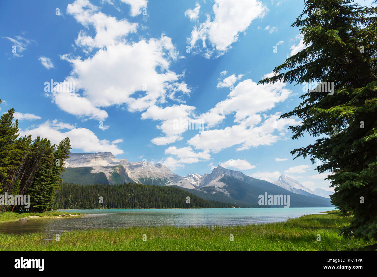 Serene scene by the lake in Canada Stock Photo - Alamy