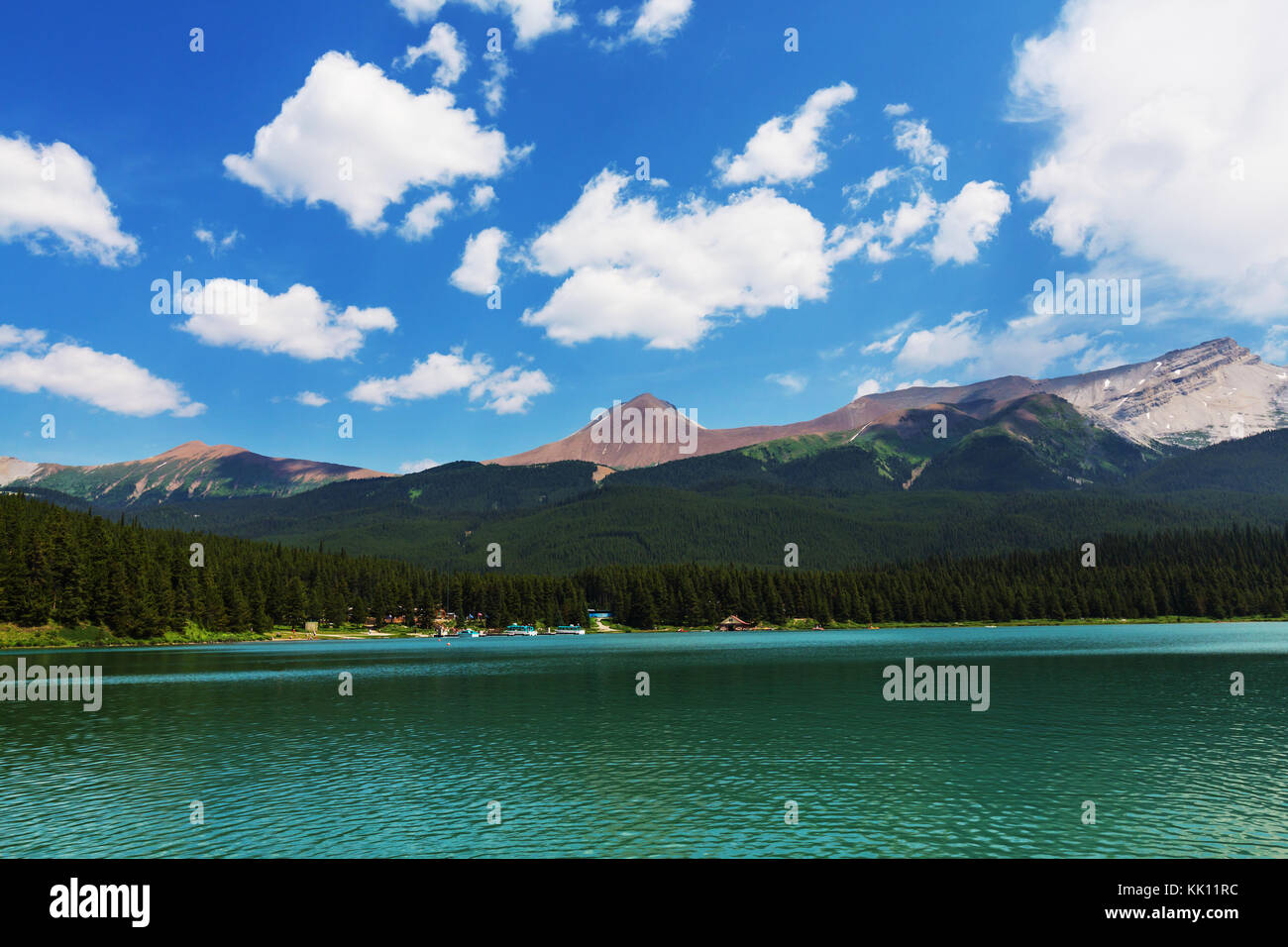 Serene scene by the lake in Canada Stock Photo - Alamy