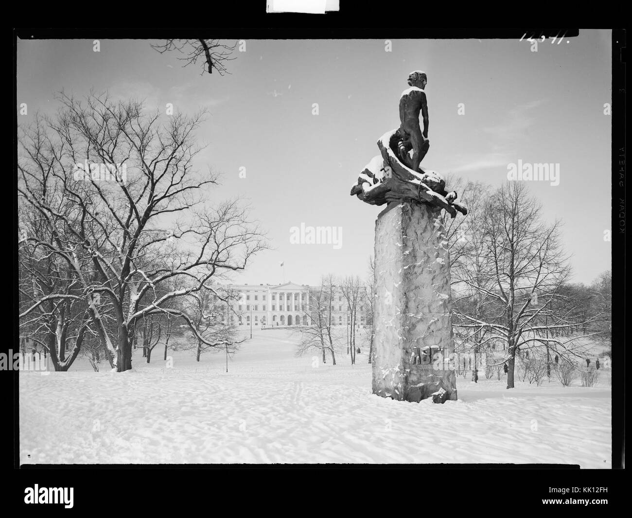 A photograph of the Abel Monument, located in Norway. The monument is a ...